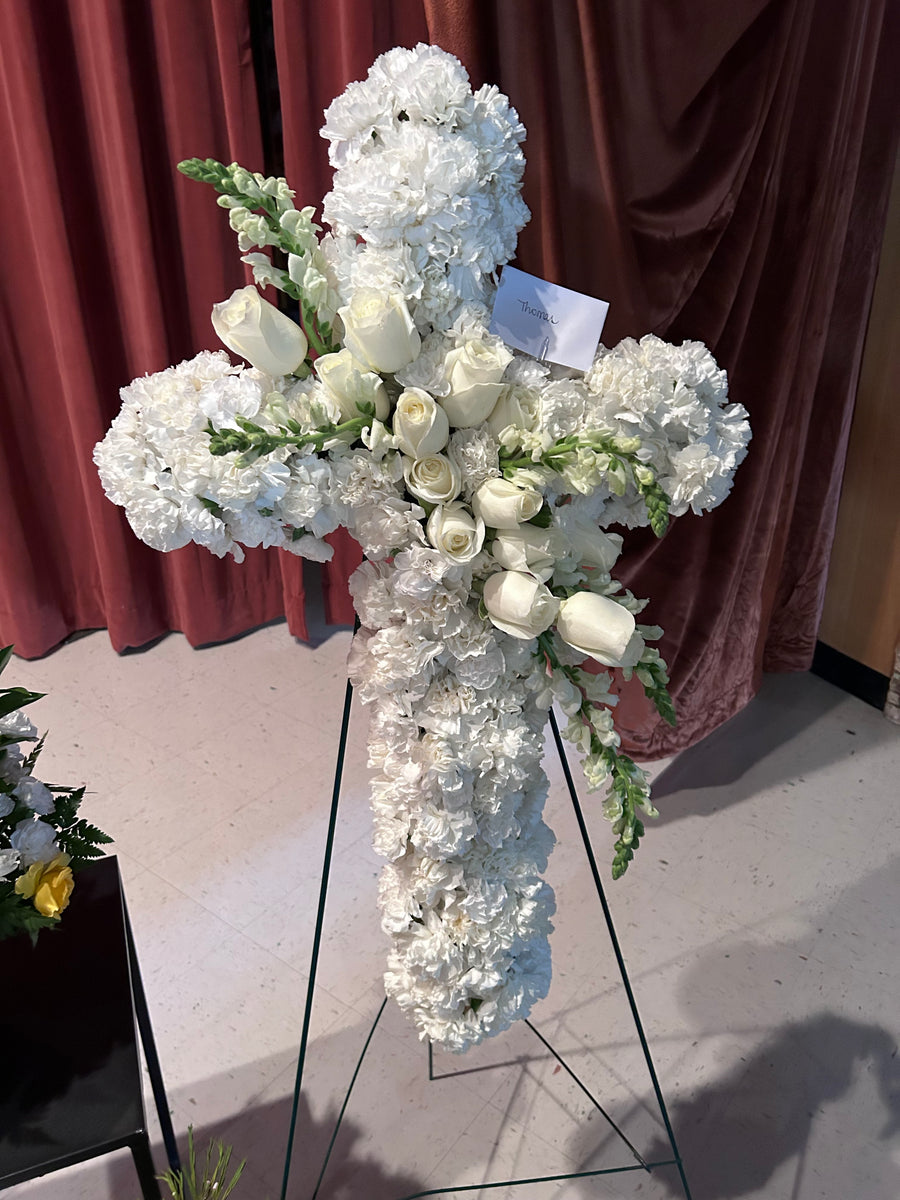 Standing sympathy cross – Birdie on a Branch